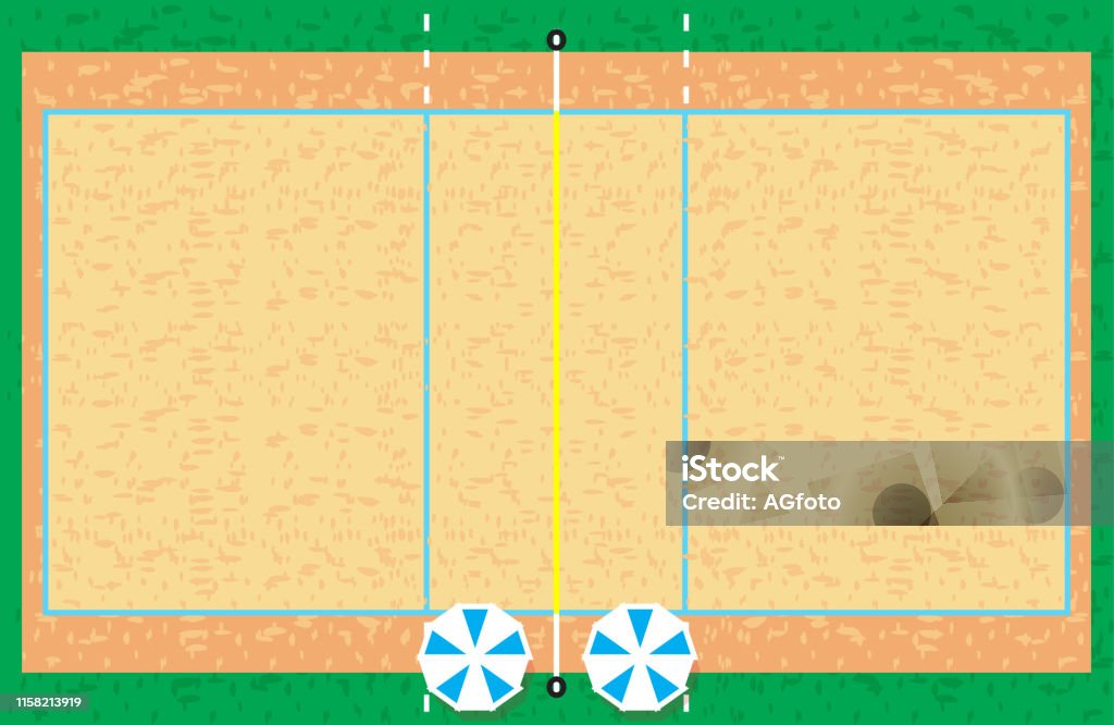 Beach Volley Vector Stock Illustration Download Image Now Sports