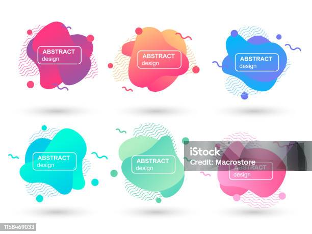 Set Bentuk Cair Abstrak Elemen Grafis Modern Bentuk Dan Garis Desain ... Set Bentuk Cair Abstrak Elemen Grafis Modern Bentuk Dan Garis Desain ...