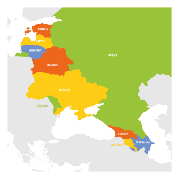 Caucasian Countries Map Caucasian Countries Map