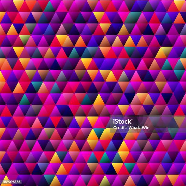 Warna Ungu Geometris Trendi Segitiga Bg Desain Ilustrasi Stok Unduh