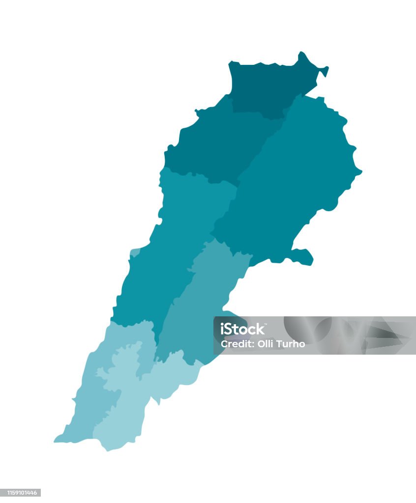 Illustration Isolée De Vecteur De Carte Administrative Simplifiée Du