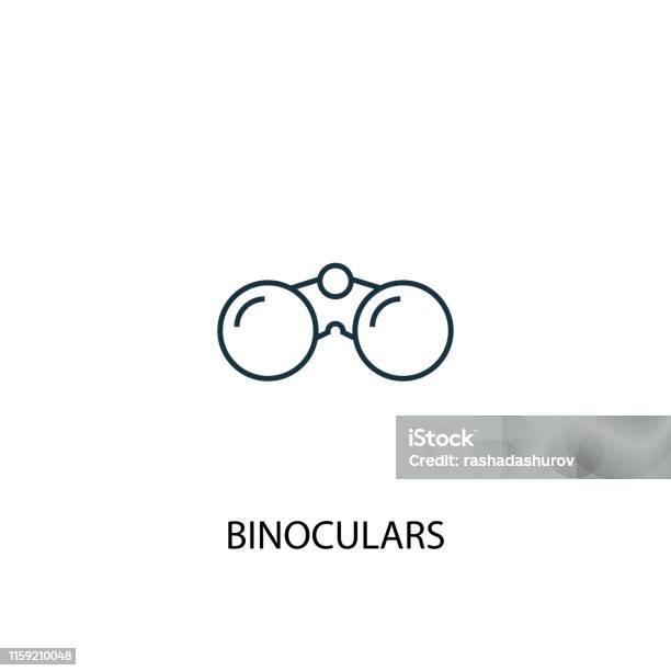 Fernglas Konzept Linie Symbol Einfache Elementillustration Fernglas ... Fernglas Konzept Linie Symbol Einfache Elementillustration Fernglas ...