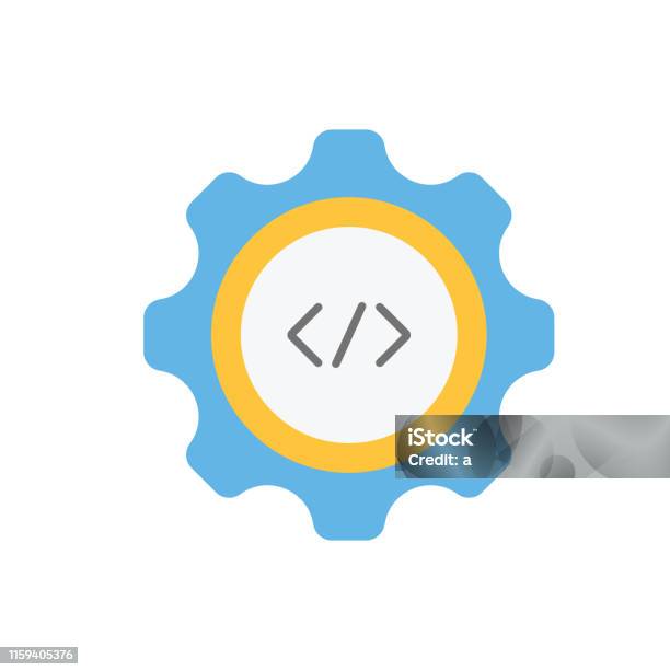 Développement Signe De Ptogramme Symbole De Code Avec Lengrenage