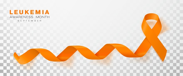 Mois De Sensibilisation À La Leucémie Ruban Orange De Couleur