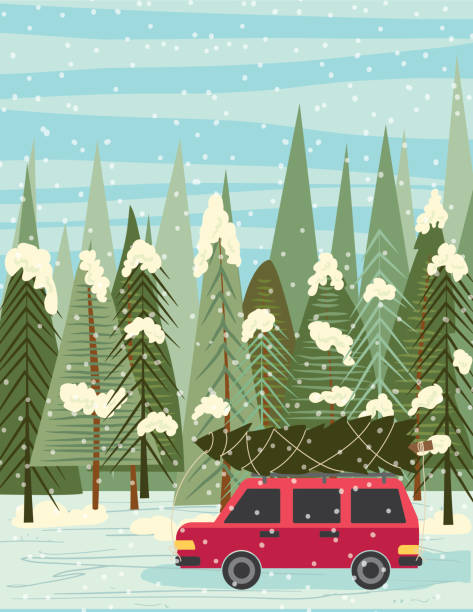 Winter Driving Clipart