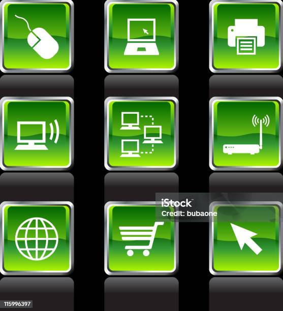 Computer Technology Royalty Free Vector Icon Set向量圖形及更多互聯網圖片 互聯網 企業