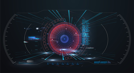 Desain Layar Antarmuka Hud Futuristik Tampilan Tampilan Tampilan