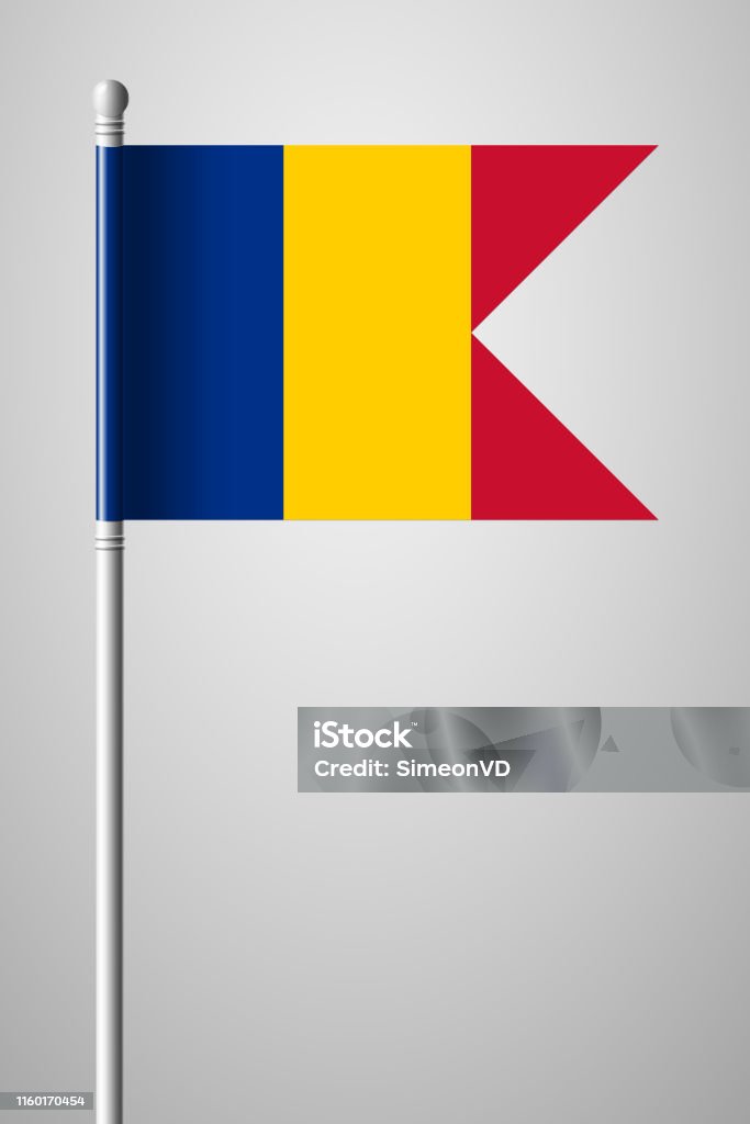 Bendera Chad Bendera Nasional Di Tiang Bendera Ilustrasi Terisolasi Di ... Bendera Chad Bendera Nasional Di Tiang Bendera Ilustrasi Terisolasi Di ...