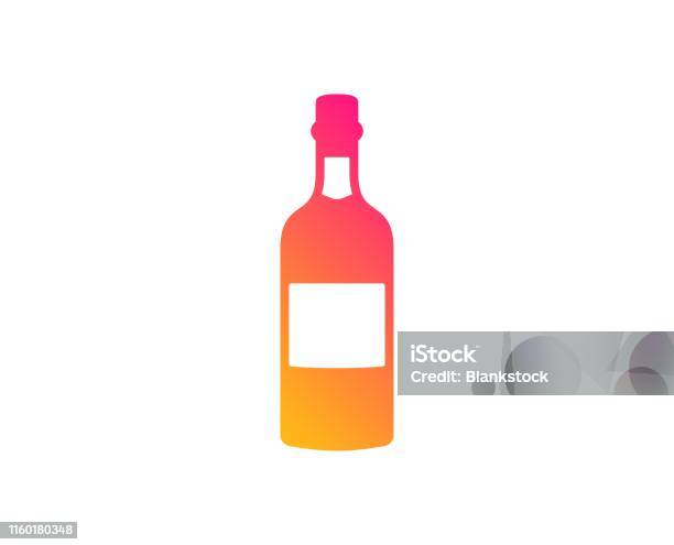Icône De Bouteille De Brandy Signe Dalcool De Whiskey Vecteur Vecteurs