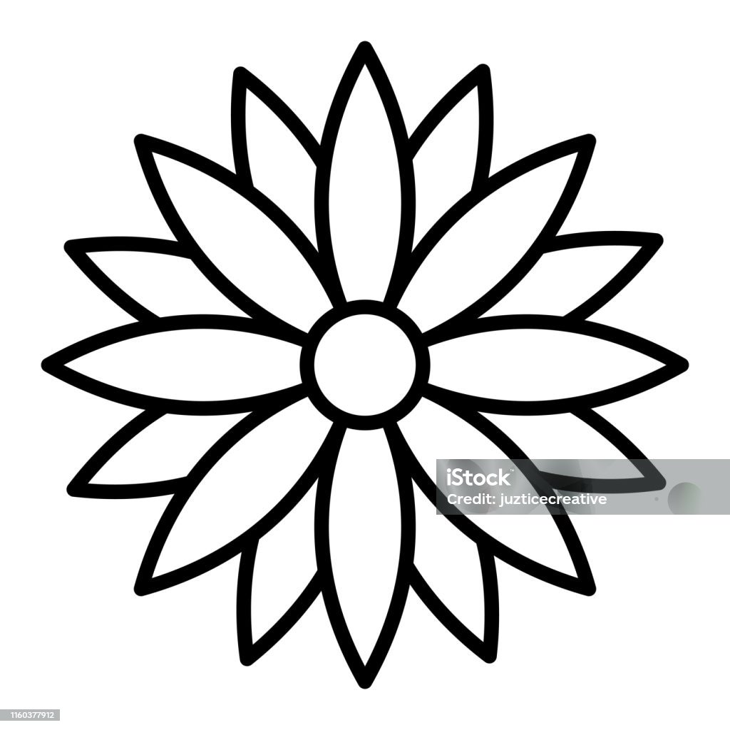 花のアイコンの輪郭 イラストeps アイコンのベクターアート素材や画像を多数ご用意 アイコン イラストレーション カットアウト