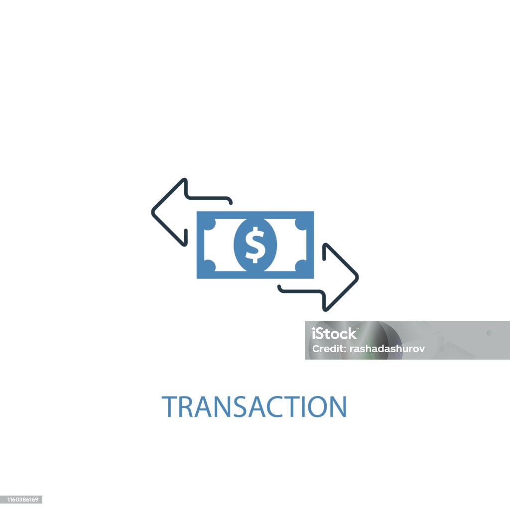 Transaktionskonzept 2 Farbiges Symbol Einfache Blaue ... Transaktionskonzept 2 Farbiges Symbol Einfache Blaue ...