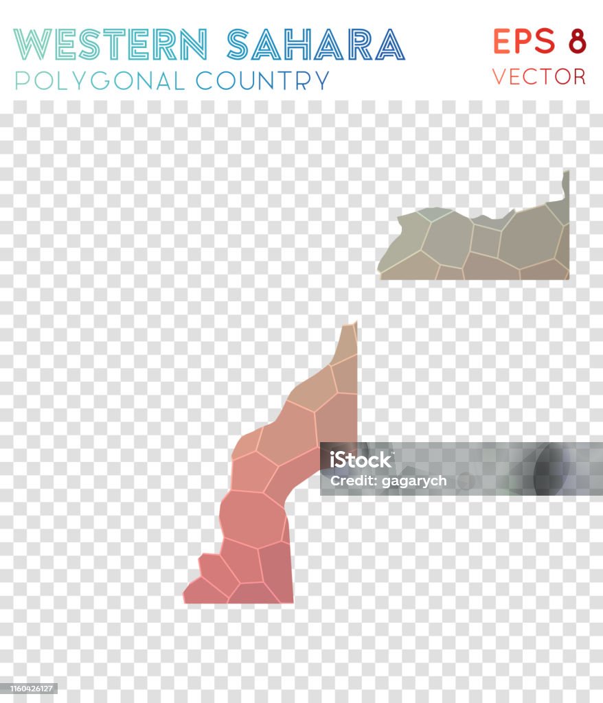 Western Sahara Polygonal Map Mosaic Style Country Stock Illustration ... Western Sahara Polygonal Map Mosaic Style Country Stock Illustration ...