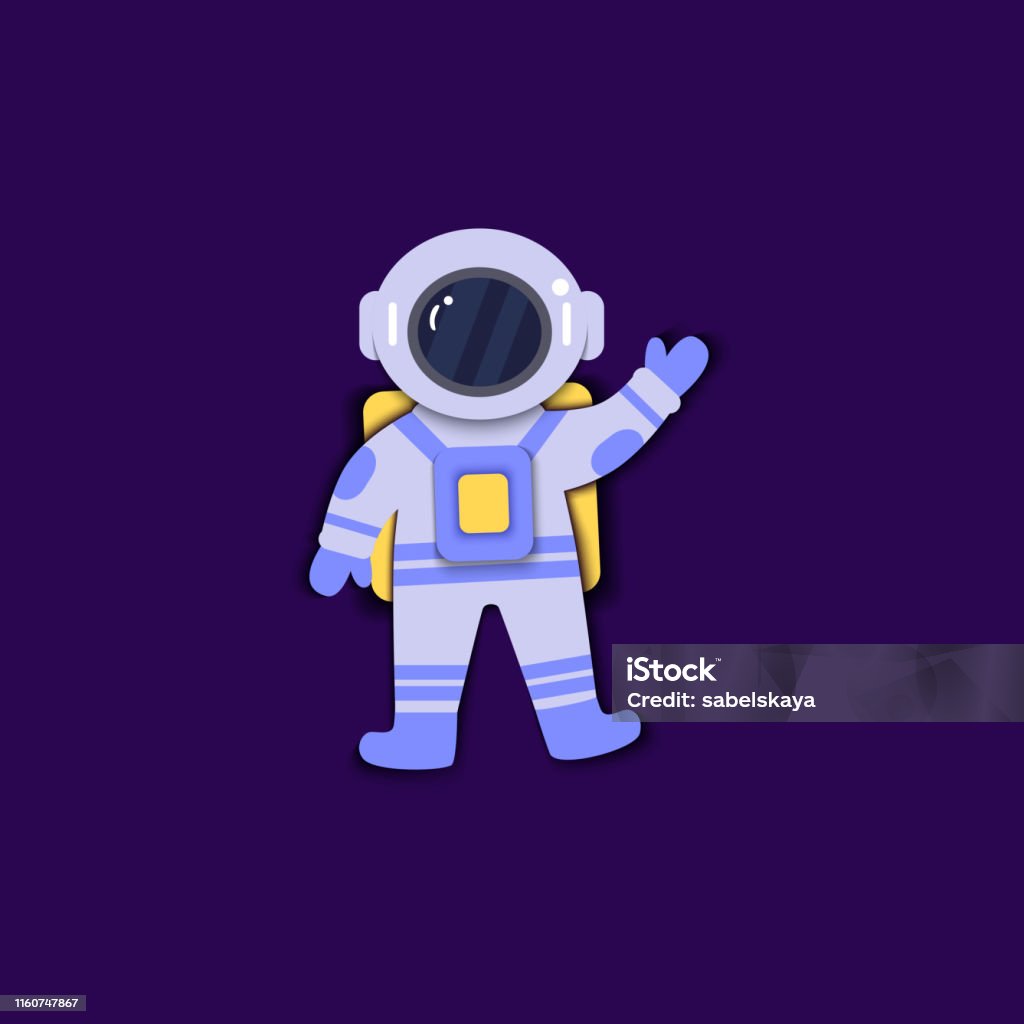 Astronot Dalam Pakaian Luar Angkasa Mengambang Dalam Seni Kertas Tanpa ... Astronot Dalam Pakaian Luar Angkasa Mengambang Dalam Seni Kertas Tanpa ...