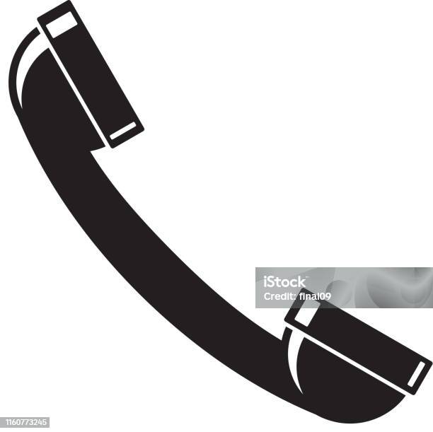 Handset Symbol Black Phone Icon Stock Illustration - Download Image Now ... Handset Symbol Black Phone Icon Stock Illustration - Download Image Now ...