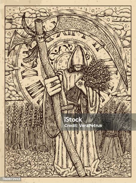 Faux Concept Mystique Pour La Carte De Tarot Doracle De Lenormand