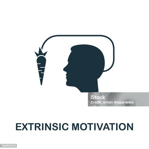 Symbole Extrinsèque Dicône De Vecteur De Motivation Signe Créateur De