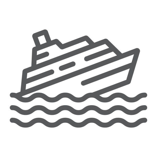 440 Sinking Ship Icon Stock Illustrations Royalty Free Vector