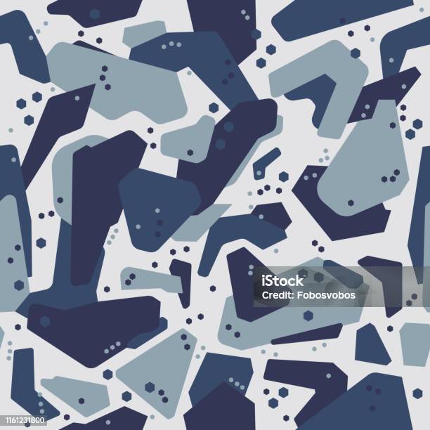 Abstrak Geometris Kamuflase Latar Belakang Pola Mulus Dengan Tekstur