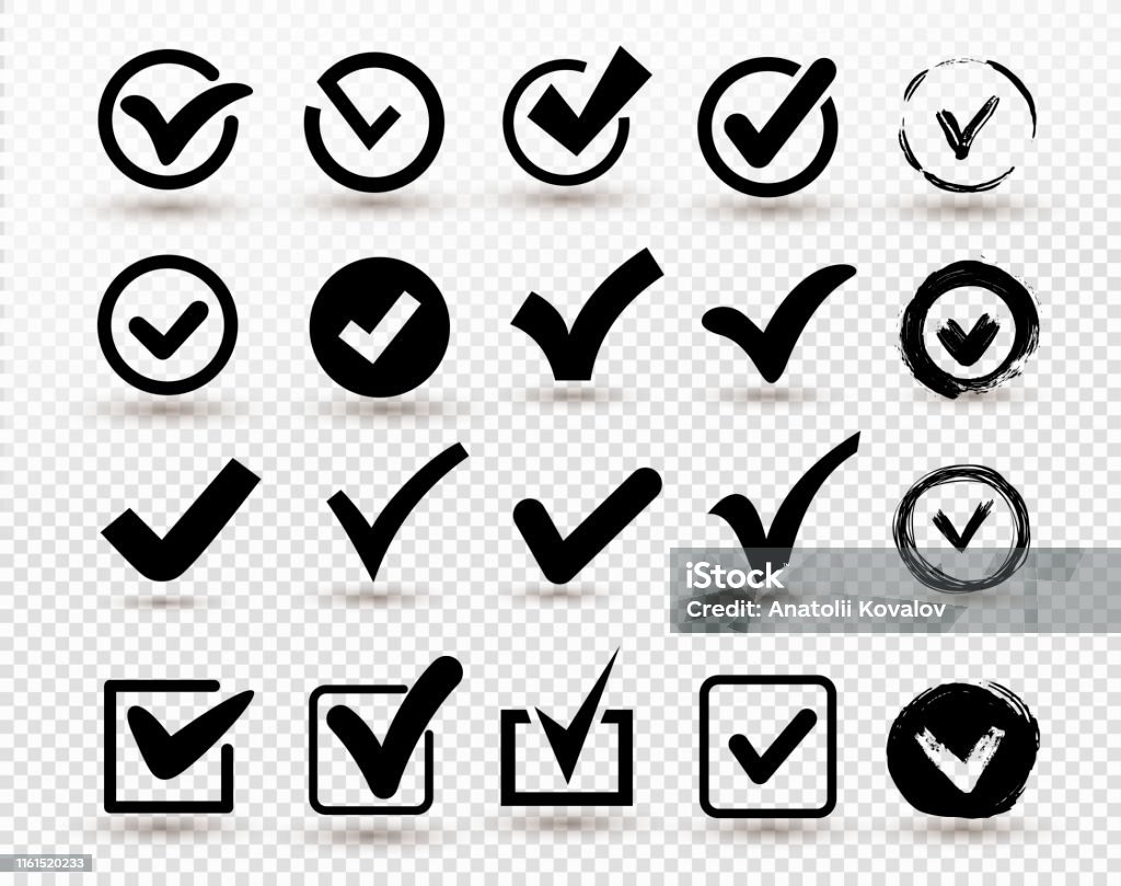Ikona Znacznika Wyboru W Kółku Płaski Styl Projektowania Symbol ... Ikona Znacznika Wyboru W Kółku Płaski Styl Projektowania Symbol ...