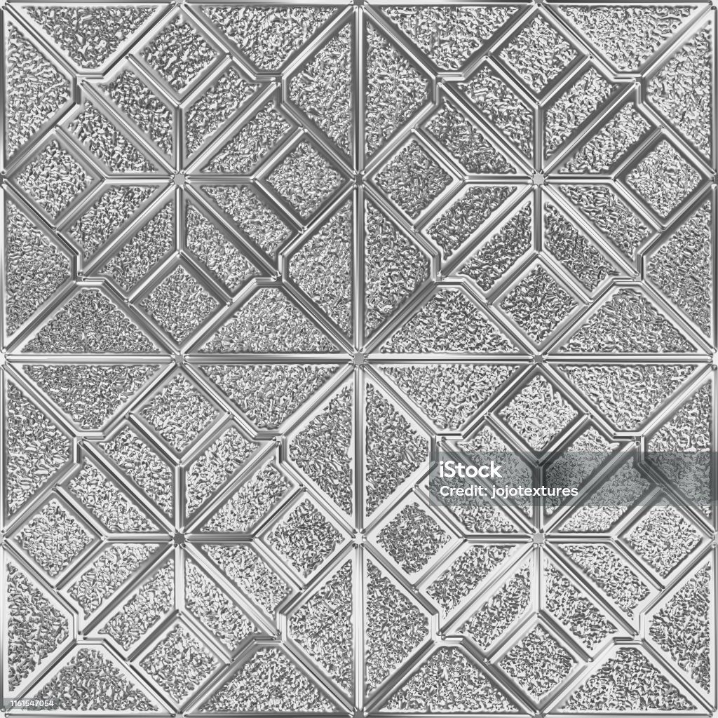 Kaca Tekstur Mulus Untuk Jendela Dengan Pola Geometris Ilustrasi 3d