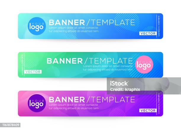 Latar Belakang Desain Banner Web Abstrak Atau Templat Header Komposisi
