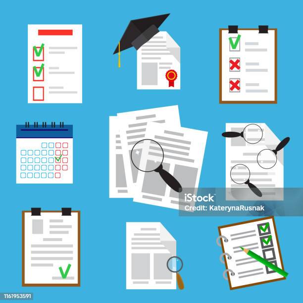 Formulaire Vectoriel Et Ensemble Dicônes De Questionnaires Isoler Sur