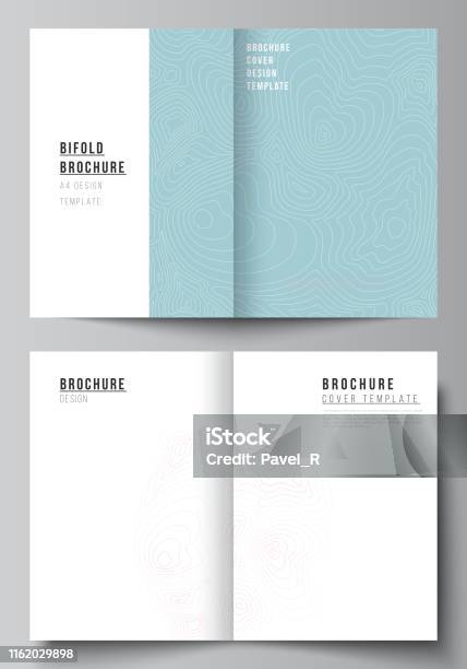 Tata Letak Vektor Dari Dua Templat Desain Mockup Sampul Modern Format