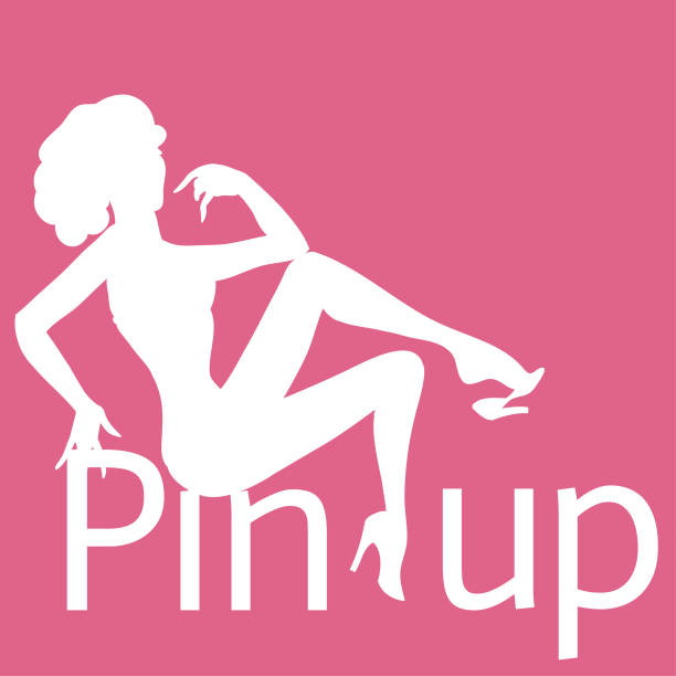50 Pin Up Girl 1950 Silhouette Illustrations Royalty Free Vector