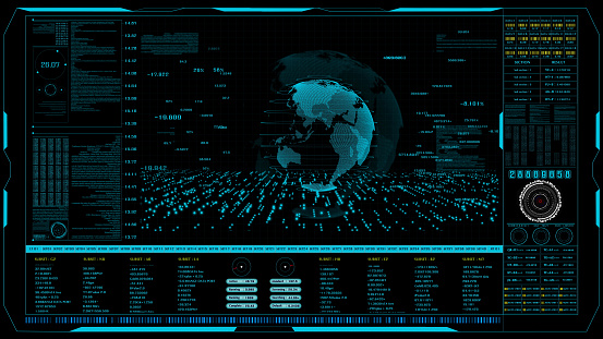 Hud The World Digital Data Cyber Technology Background Stock Photo ... Hud The World Digital Data Cyber Technology Background Stock Photo ...