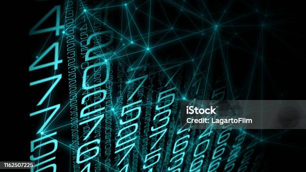 Digital Technology Algorithm New Artificial Intelligence Analytics Transformation Dots And Lines