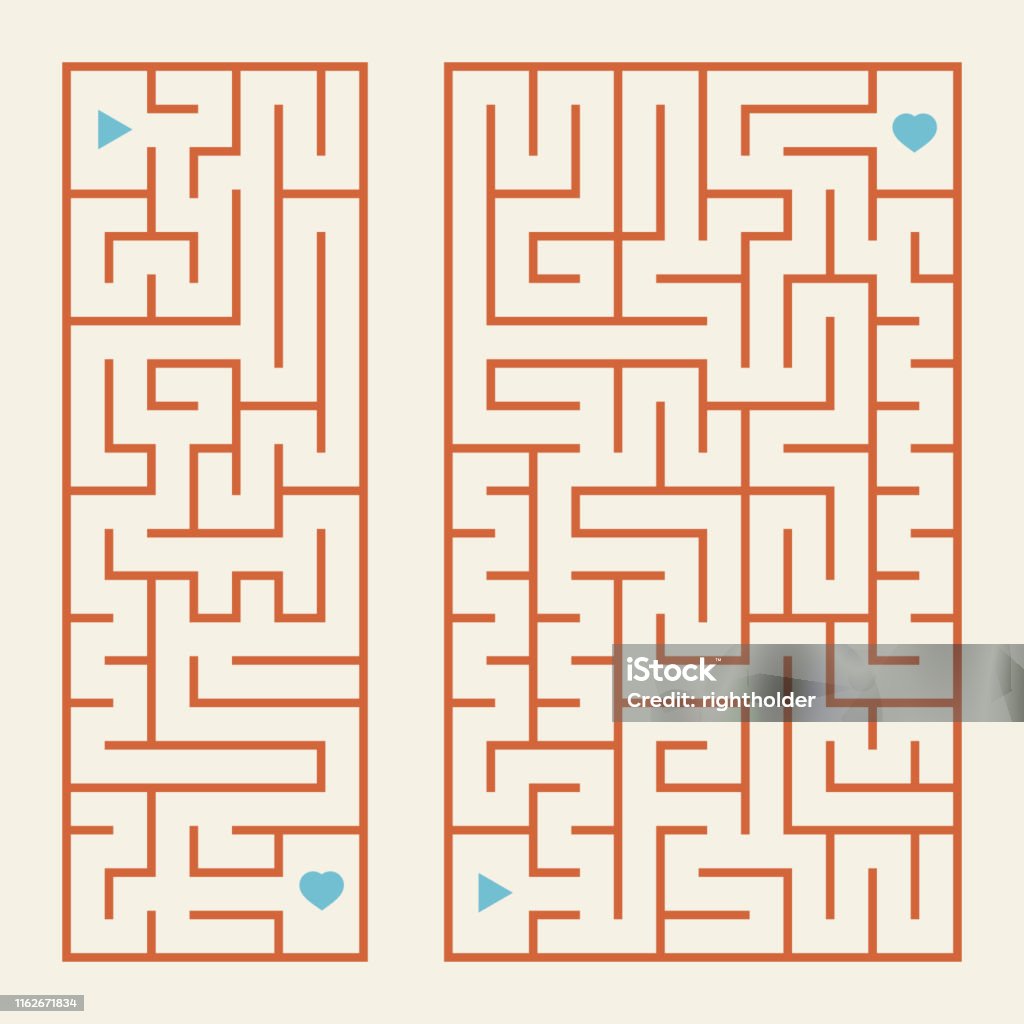 Ilustración de Un Conjunto De Laberintos Rectangulares De Colores Una ... Ilustración de Un Conjunto De Laberintos Rectangulares De Colores Una ...