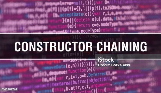 Constructor Chaining With Abstract Technology Binary Code Backgrounddigital Binary Data And