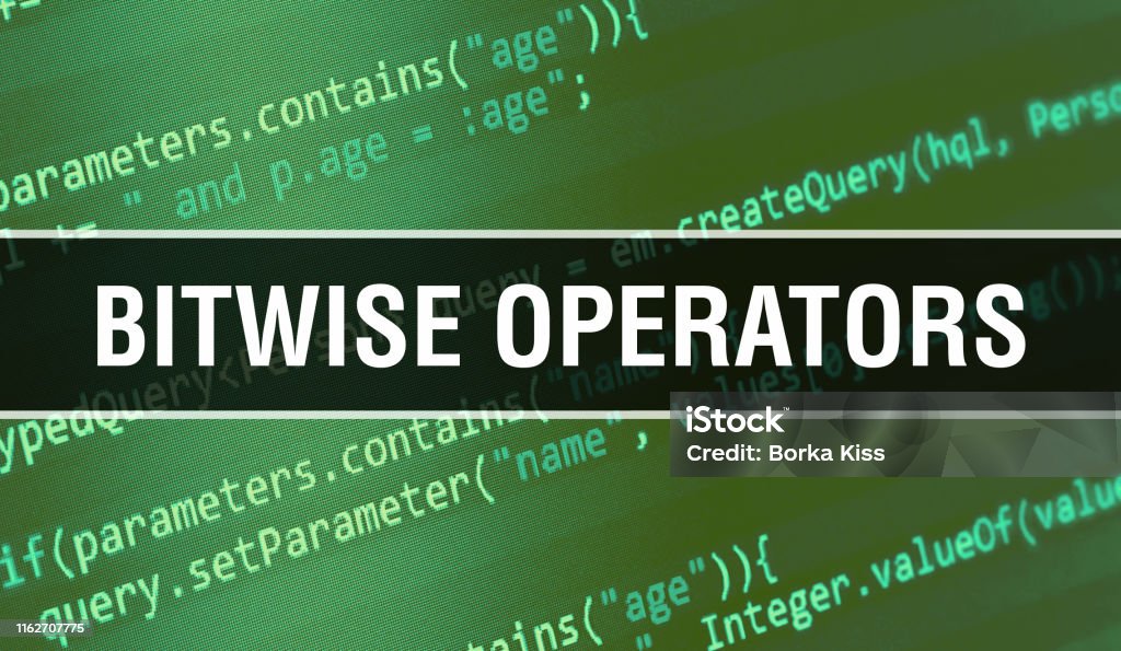 Bitwise Operators Concept With Random Parts Of Program Code Bitwise Operators With Programming