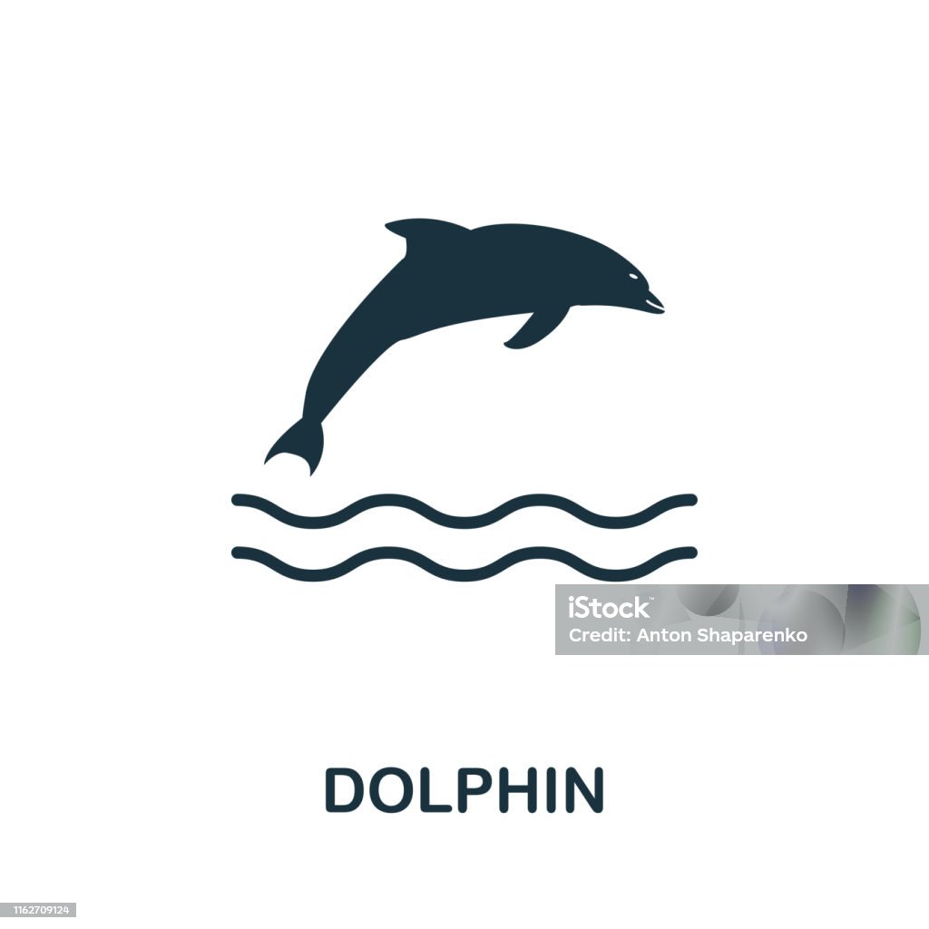 Symbol Ikony Wektora Delfina Znak Kreacji Z Kolekcji Ikon Wypełniona ... Symbol Ikony Wektora Delfina Znak Kreacji Z Kolekcji Ikon Wypełniona ...
