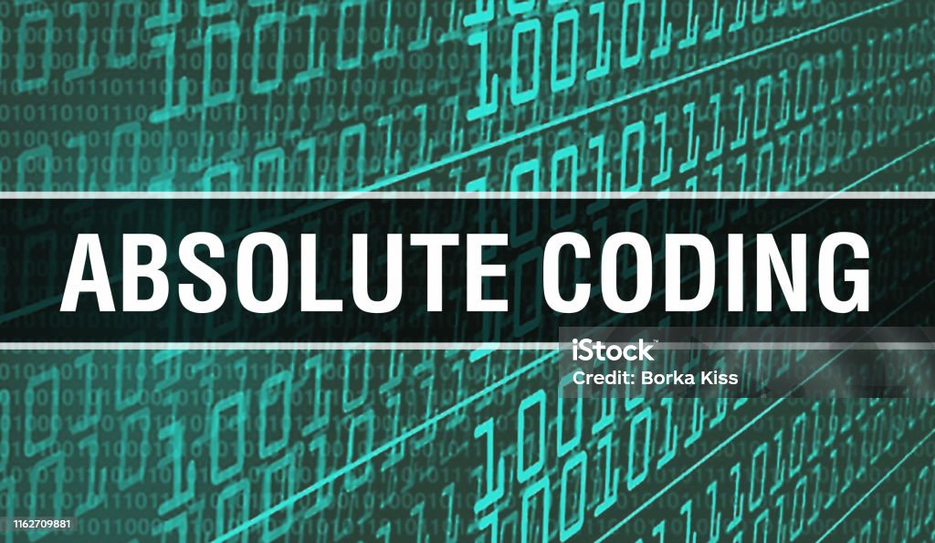 Absolute Coding Concept Illustration Using Code For Developing Programs And App Absolute Coding