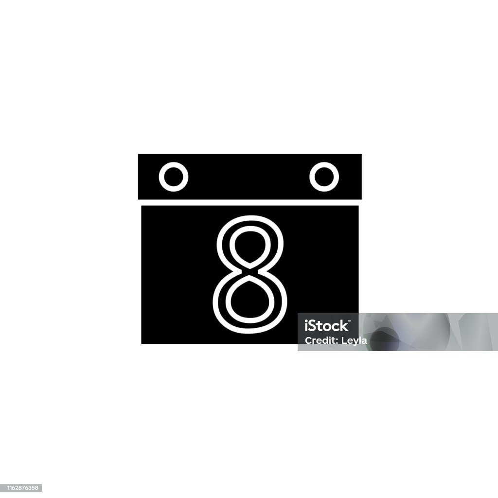 Ilustración de Icono Calendario 8 Ilustración Vectorial Estilo De ... Ilustración de Icono Calendario 8 Ilustración Vectorial Estilo De ...