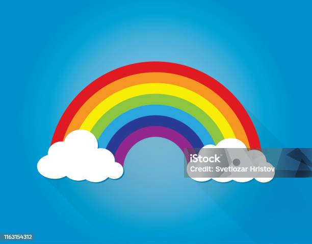 Arc Darcenciel Classique De Dessin Animé Avec Des Nuages Renouvelle Le