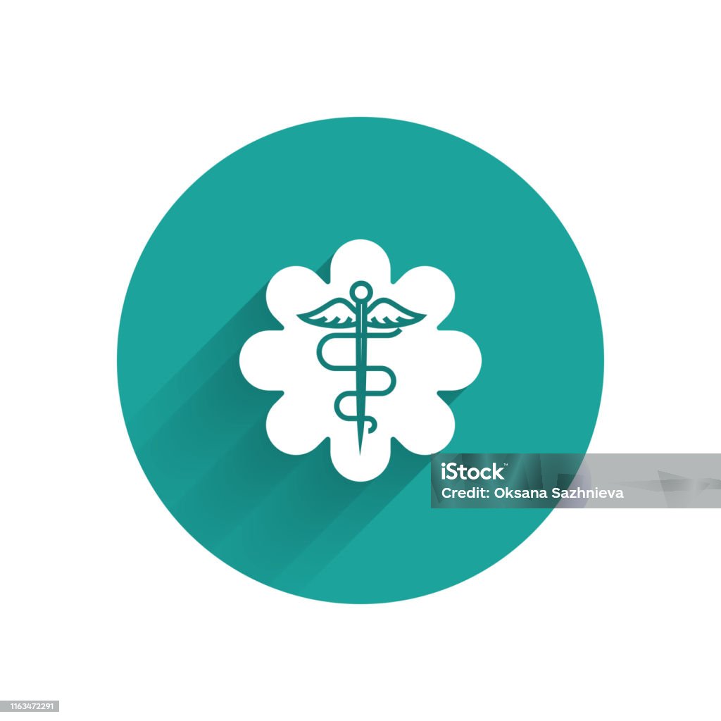 Étoile Blanche Durgence Serpent De Caduceus De Symbole Médical Avec