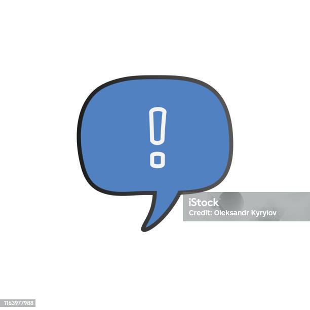 Bulle De Parole Avec Le Point Dexclamation Icône De Signe Dattention ... Bulle De Parole Avec Le Point Dexclamation Icône De Signe Dattention ...