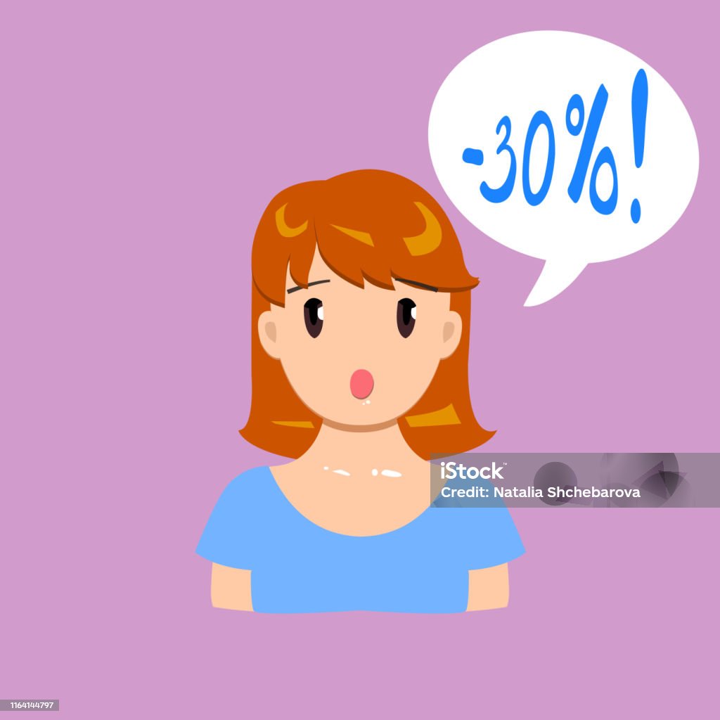 Vector Illustration Of A Flat Cartoon Girl Stock Illustration Download Image Now