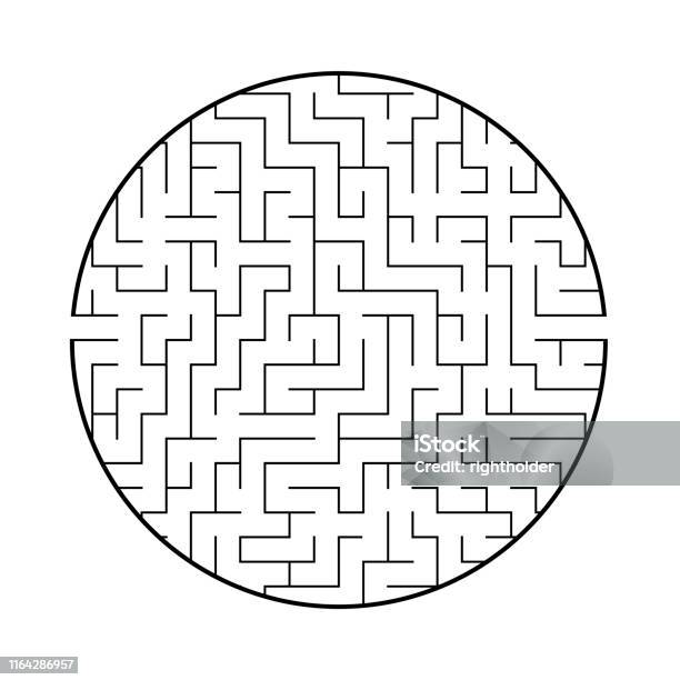 Abstract Round Maze Game For Kids And Adults Puzzle For Children ... Abstract Round Maze Game For Kids And Adults Puzzle For Children ...