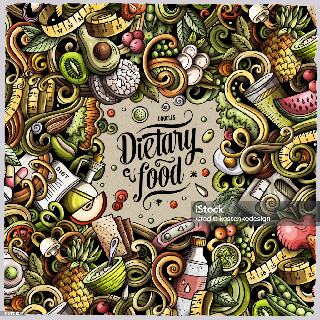 Kartun Vektor Doodles Diet Bingkai Makanan Ilustrasi Stok - Unduh ... Kartun Vektor Doodles Diet Bingkai Makanan Ilustrasi Stok - Unduh ...