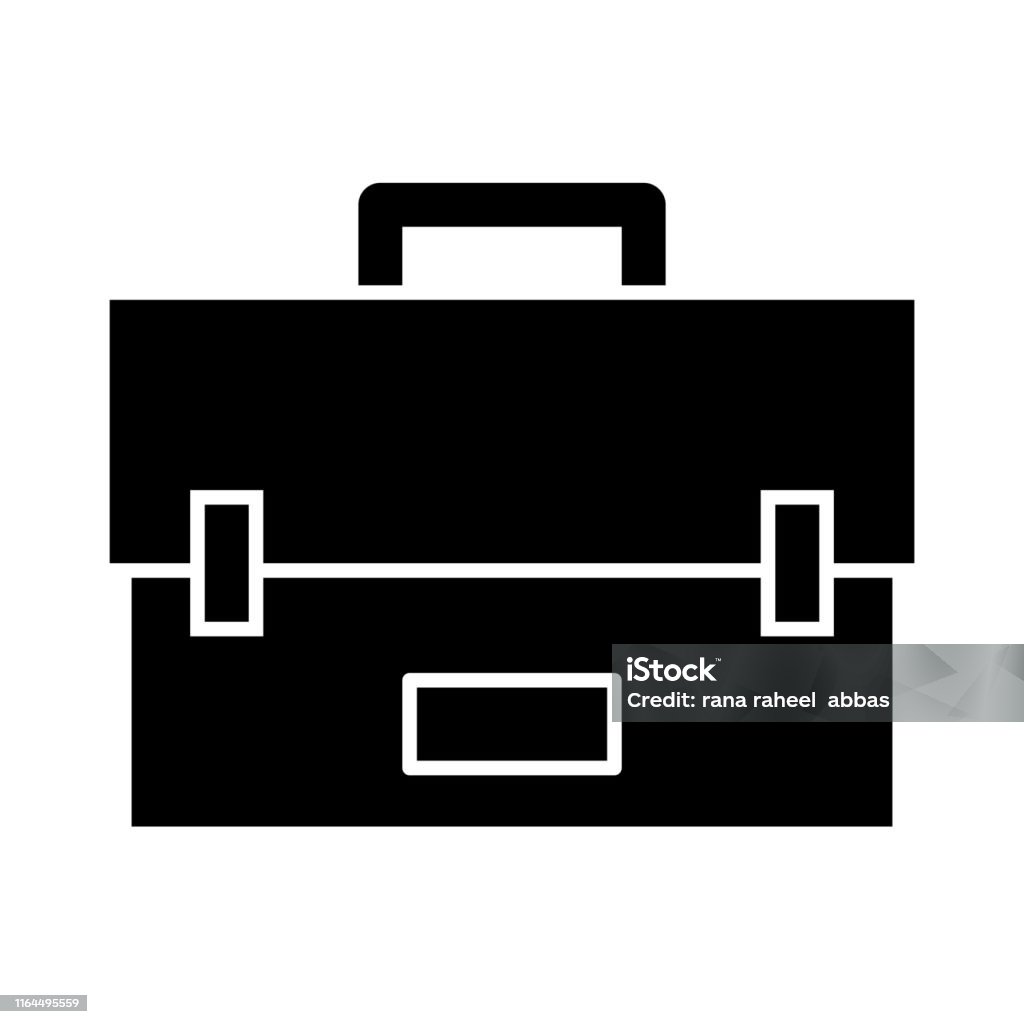 Illustration De Vecteur De Portedocuments Ou De Sac Icône De Modèle