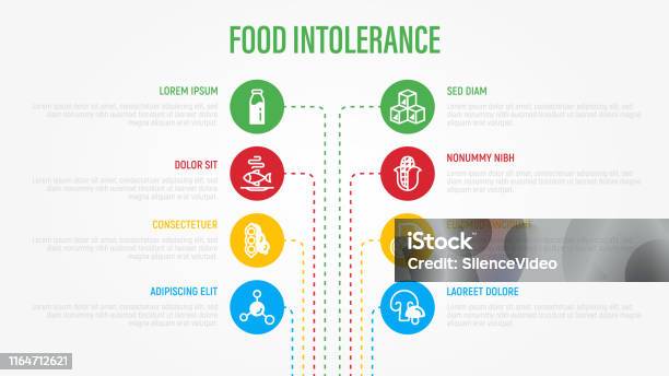 Infografis Intoleransi Makanan Dengan Ikon Garis Tipis Dan Ruang Copy ... Infografis Intoleransi Makanan Dengan Ikon Garis Tipis Dan Ruang Copy ...