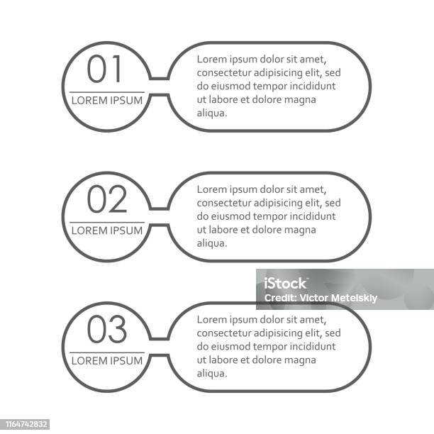 Concept Dinfographie Avec 3 Étapes Options Ou Niveaux Graphique De