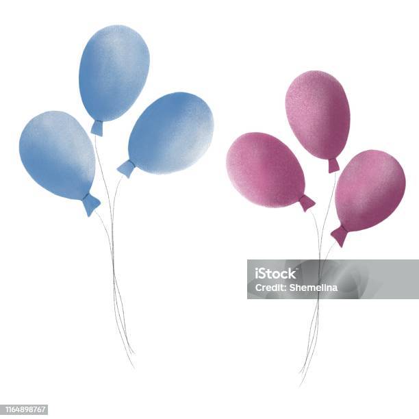 Balon Merah Muda Dan Biru Untuk Liburan Ilustrasi Stok - Unduh Gambar ... Balon Merah Muda Dan Biru Untuk Liburan Ilustrasi Stok - Unduh Gambar ...