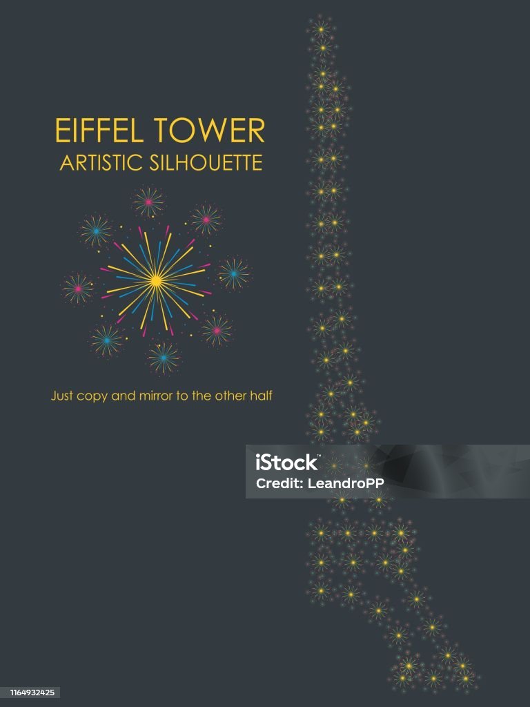 Eiffel Tower Siluet Kembang Api Berwarna Artistik Ilustrasi Stok ... Eiffel Tower Siluet Kembang Api Berwarna Artistik Ilustrasi Stok ...