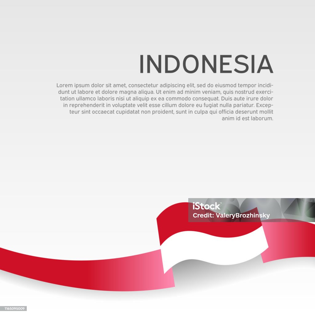 Indonesia Menandai Latar Belakang Bendera Pita Bergelombang Warna ... Indonesia Menandai Latar Belakang Bendera Pita Bergelombang Warna ...
