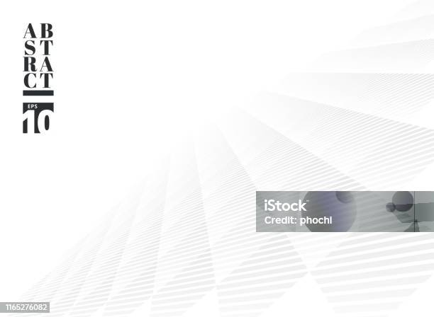 Abstract White And Gray Subtle Lattice Square Pattern Perspective