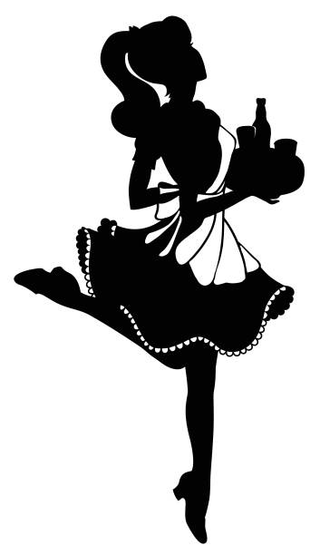 170 Pin Up Waitress Stock Illustrations Royalty Free Vector Graphics
